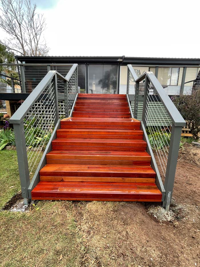 The ups and downs of outdoor staircases for your deck - Mid Coast ...